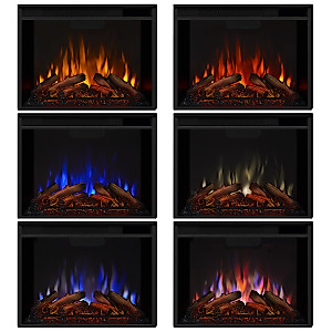 Real Flame White 8060E Harlan Grand Electric Fireplace, Large