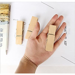 Large Wooden Clothespins 50pcs, Sturdy and Heavy Duty Clothes Pins for Hanging, Outdoor, Crafts