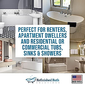 Ekopel Pour On Bathtub Refinishing Kit - No VOC - Made in The USA - Most Durable Tub Reglazing - Longest Lasting Tub And Countertop Paint- Gloss White