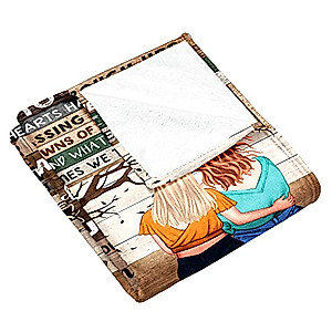 KERAOO Personalized Blanket Gift for Sister, Birthday Gifts for Friends, Flannel Throw Blankets Valentines Day Graduation Birthday Gift for Sister, BFF, Sister (for Sister, 60"X50")