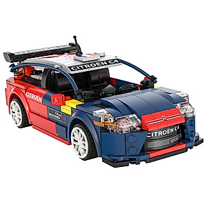 dOMOb Citroen C4 Rally WRC RC Car Building Kit – Bricks Toys for 6+ Age Kids & Adults – 1:20 Model Build Set – 2.4GHz Remote Control – 329 pcs Blocks – STEM for Boys & Girls
