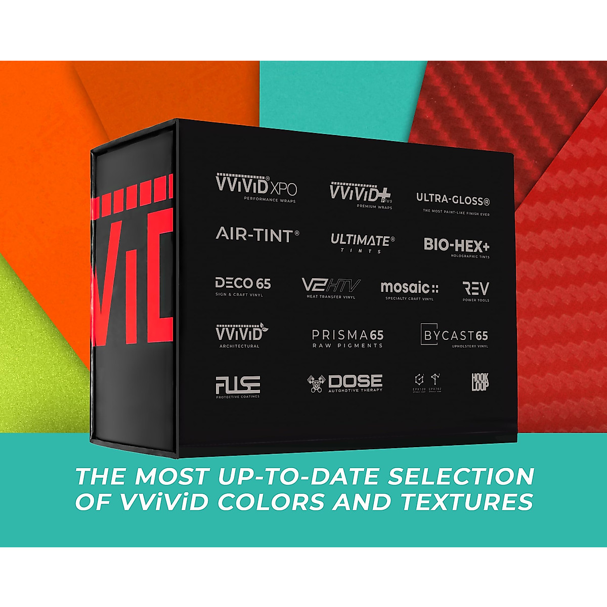 VViViD Vinyl Car Wrap Color Deck Vinyl Sample Book With Presentation Box