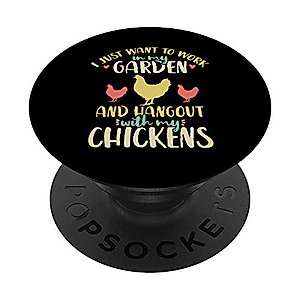 Chickens Garden Gardening Chicken Lover Hen PopSockets Swappable PopGrip