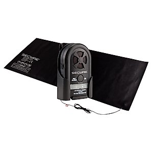 Secure Bed Exit Alarm Set with Floor Mat Sensor and Patient Alarm Monitor for Elderly Senior Fall and Wandering Prevention - Bed Alarms and Fall Prevention for Elderly (24" x 60" Floor Mat Sensor)
