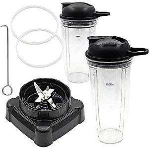 Joyparts Replacement Parts New Blade with cup and Lid,Compatible with Ninja Blender NJ600 BL700,BL701WM 30,BL701 30