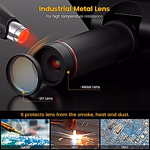 Andonstar AD409-Pro 10.1'' LCD Digital Microscope, HDMI Soldering Microscope Pro Metal Stand, USB Electronic Microscope Inspection Camera for Circuit Board Phone Repair Measure Software Windows PC