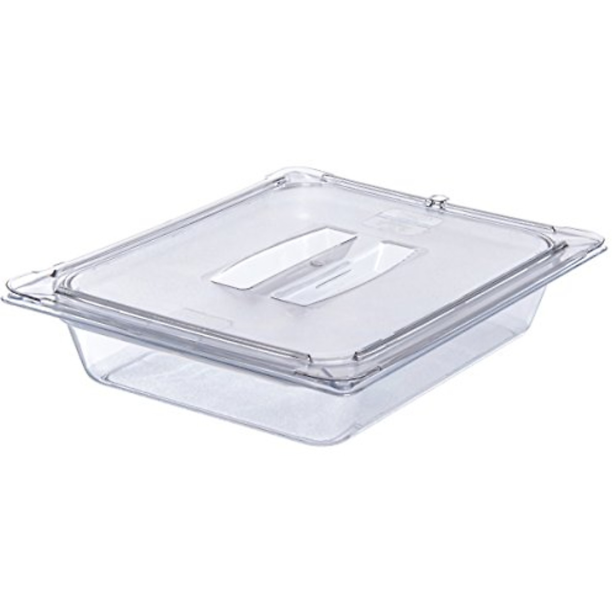 Carlisle FoodService Products 10230U07 StorPlus Half Size Polycarbonate Universal Handled Food Pan Lid, Clear