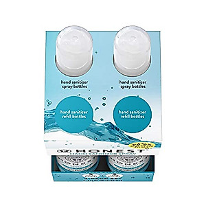 The Honest Company Hand Sanitizer Spray, Free + Clear, 4 Count, 2 Fl. Oz. (8 Fl. Oz.)