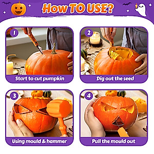 ZIZZ Pumpkin Carving Kits for Halloween: 28pcs Stainless Steel Pumpkin Carving Tools Sets for Halloween DIY Lanterns Craft Party Decoration Gifts for Teen Kids Adults & Beginner