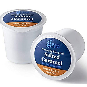 Granny's Pantry Good and Gather Naturally Flavored Single Serve Coffee Pods Bundle of 4 Limited Edition Flavors Cinnamon Vanilla Toasted Almond Caramel Salted Carmel and Vanilla Bean Brulee Fair Trade Certified,16 Count(Pack of 4)