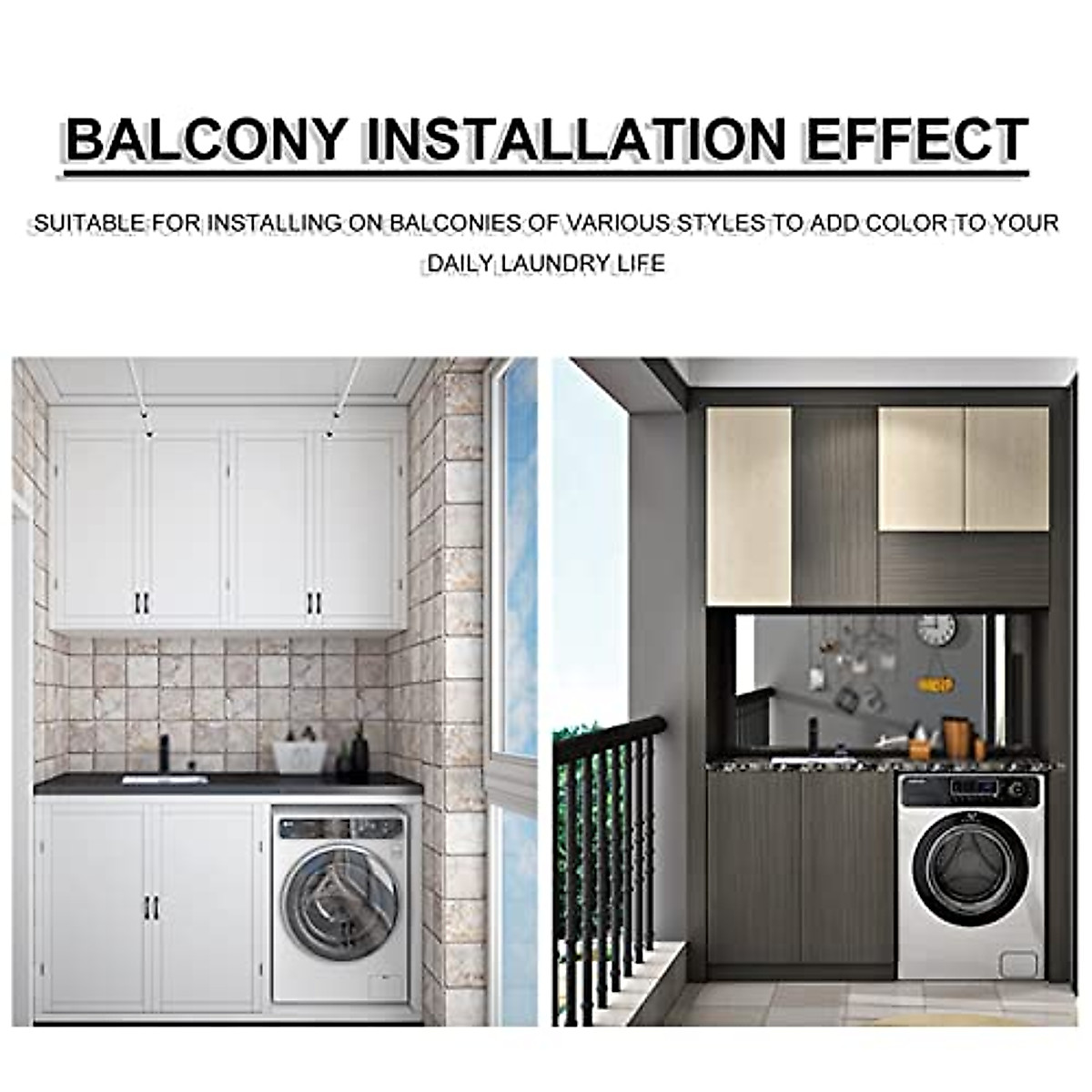 White Utility Sink Laundry Tub Bathroom Sink, High Back Wall Mounted Washing Hand Basin 26.7-inch Farm Style for Washing Room Garage and Basemen (Color : White-B, Size : 68x40x21cm)