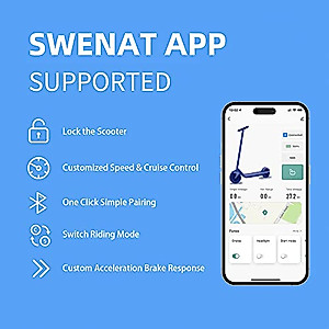 Electric Scooter for Adults,9" Solid Tire, Max 25 Mile and 25Mph Speed, IPX4 Waterproof Foldable Long Range E-Scooter for Adult (Black)