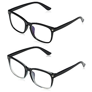 Amazon Essentials Unisex Blue Light & UV400 Blocking Glasses, Non Prescription