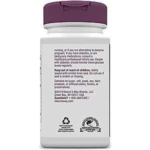 Nature's Way Blood Sugar Manager with Gymnema, Supports Blood Sugar Metabolism*, Vitamin A Supplement, 90 Capsules