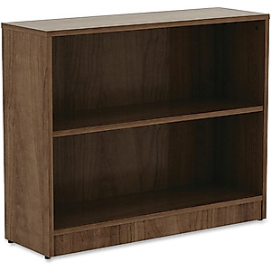 Lorell Walnut Laminate Bookcase, 29.5" x 36" x 12"