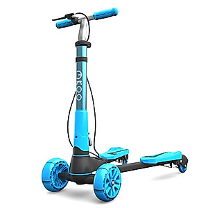 Ygqtbc Scooter for Kids, Kick Scooter with 3 Wheel Scooter for Toddlers Girls & Boys, Safe Lean to Steer with PU Flashing Wheels for Foldable, Adjustable Handles & Lightweight Construction