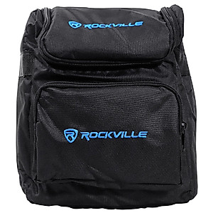 Rockville RLB30 Bag for 4 Slim Par Chauvet/ADJ Lights+Controller+Accessories,Black