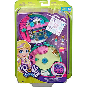 Polly Pocket Playset, Outdoor Toy with 2 Micro Dolls & Surprise Accessories, Pocket World Lil Ladybug Garden Compact