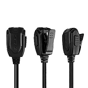 Retevis Acoustic Tube Earpiece for 2 Way Radio, Earpiece with Coil Tube, Compatible RT22 RT21 H-777 H-777S RB29 RT27 Two Way Radios, Security Headset for Walkie Talkie with Mic(1 Pack)