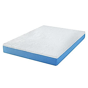 PrimaSleep 10 Inch Gel Infused Superior high-Density Memory Foam Mattress, CertiPUR-US® Certified, Blue, Cal King