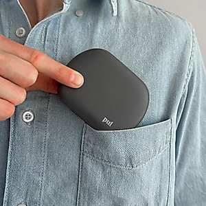 PUL Clear Aligner & Retainer Case | Compatible with Invisalign, Pul Tool, Retainers, Dentures, Mouthguards, Nightguards, & Floss Picks | Secure Magnetic Closure for Slim, Sleek Durable Design - Gray