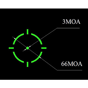 Ade Advanced Optics NUWA PRO 32MOA Green Dot Sight for RMS/RMSC Footprint Optics Ready Pistols