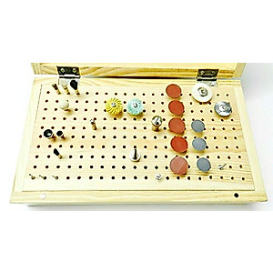 200 Hole Bur Organizer Box Deluxe Holds Jewelry Rotary Burs 1/8" & 3/32" Shanks
