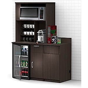 Breaktime Coffee Break Lunch Room Furniture Buffet Model 4252 3 Piece Group Color Espresso - Factory Assembled (NOT RTA) Furniture Items ONLY.
