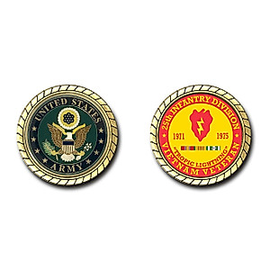 25th Infantry Division Vietnam Veteran Challenge Coin - Officially Licensed