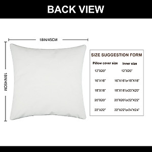 cygnus Decorative Throw Pillow Covers 18x18 Inch Faux Leather Stitching Canvas and Black Stripe Pattern Modern Farmhouse Covers Set of 4