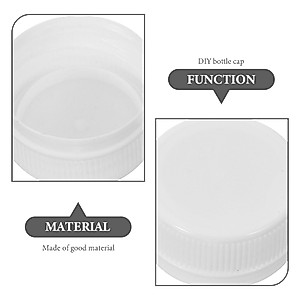 Plastic Bottle Caps Plastic Bottle Caps, 100pcs 30mm Bottles Lids, Container Lids for DIY Craft Development of Childrens Intelligence Plastic Colorful DIY Bottle Covers