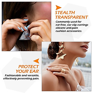 Outus 300 Pcs Earring Stickers for Heavy Earring Ear Stickers for Split Earlobes Earring Lobe Support Patches Protectors Stickers for Earring