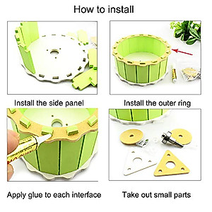 Hamster Exercise Wheel,Hamster Running Wheel Toy,Silent Plastic Runner for Rat Gerbil Hedgehog Chinchilla Guinea Pig Mice - Easy Attach to Cage