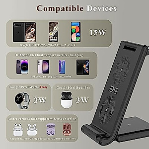 JDHDL 3 in 1 Wireless Charging Station