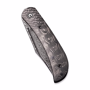 CIVIVI Damascus Pocket Knife for EDC, Appalachian Drifter II Folding Knife with 2.96" Clip Point Blade C19010C-DS3