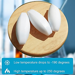 Magnetic Stirrer Stir Bar PTFE Magnetic Mixer Stir Bars (9x25mm, Olive Shape, 10pcs)