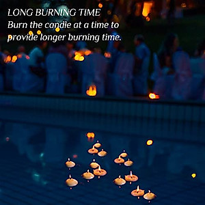 TRINIDa Floating Candles 3 Inch 12 Pack White Candle Set, 8+ Hours Burn Time – Premium Quality, Smokeless & Dripless Smooth Flame– Beach, Wedding, Party Accessory & Home Decor