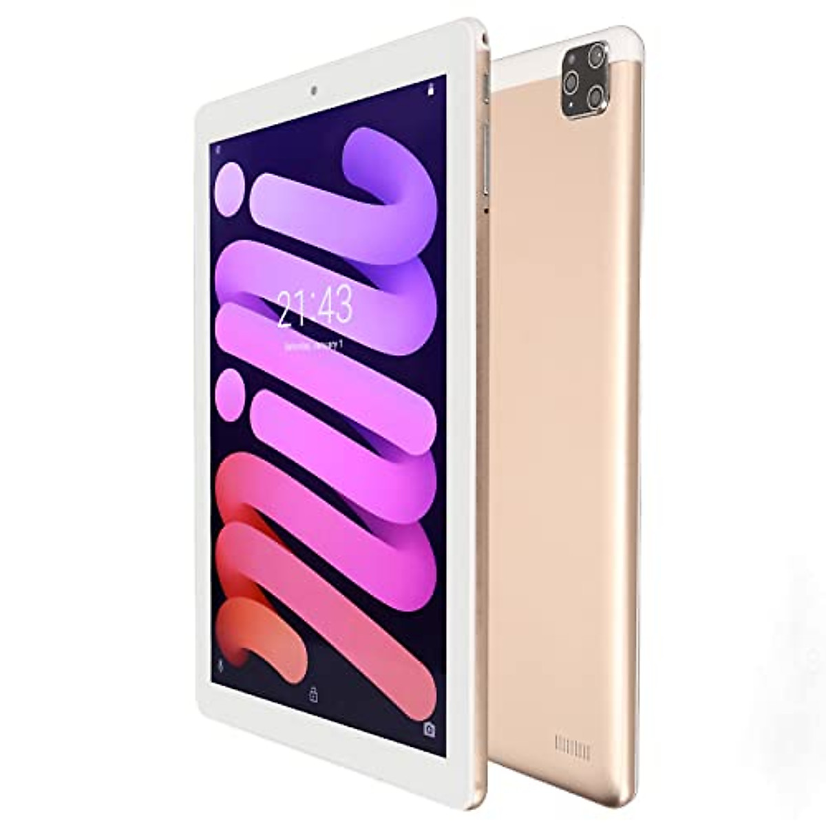 Portable Tablet, Octa Core Processor 4G RAM 256G ROM Call Support 10 Inch Tablet for Travel (US Plug)