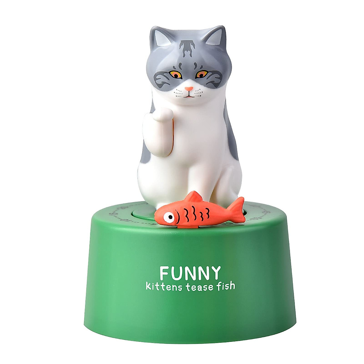 Cute Kitchen Timer, 60 Minute Visual Countdown Timer Mechanical Movement for Cooking for Studying (RB576 Green)