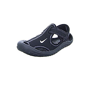 Nike Kid's Sunray Protect PS 903631 Shoes, Black/White/Dark Grey, 1 Little Kid