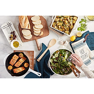 Mud Pie Bistro Boxed Dip and Tray, Size 5" x 12" | Cup 2" x 3 1/4" Dia | Utensil 5", White