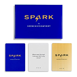 seek discomfort Spark Card Game - Fun Adult Card Games Family Games for Game Night Table Topics Conversation Cards Conversation Starters Get to Know You Games Adventure Challenge Table Talk Questions