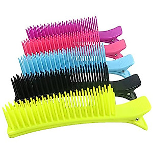 Mix Match Detangling Hair Brush Set Detangler Comb for Women, Men and Kids - Wet & Dry – Removes Knots and Tangles, Best for Thick and Curly Hair – Pain Free 3 Pcs No Slip Professional Hair Salon Styling Grip Comb Clips/Brush for Coloring and Braiding all