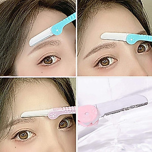 IOWANTOBWU 6 PCS Eyebrow Razor Facial Hair Knife Remover Makeup Tools Trimmer Sharper Shaver Hair Remover Set