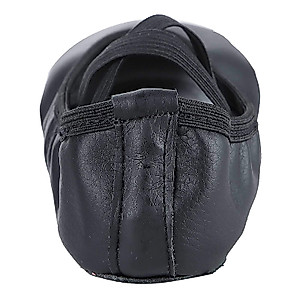 Dynadans Leather Ballet Shoes/Ballet Slippers/Dance Shoes for Girls and Boys (Toddler/Little/Big Kid/Women)-Black-4M Big Kid