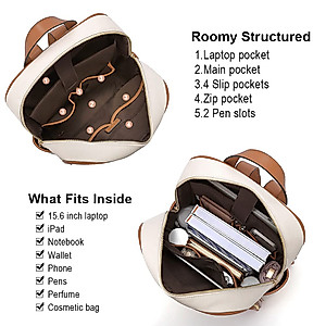 CLUCI Womens Laptop Backpack 15.6 inch Computer Backpack Business Large Travel College Daypack Bag