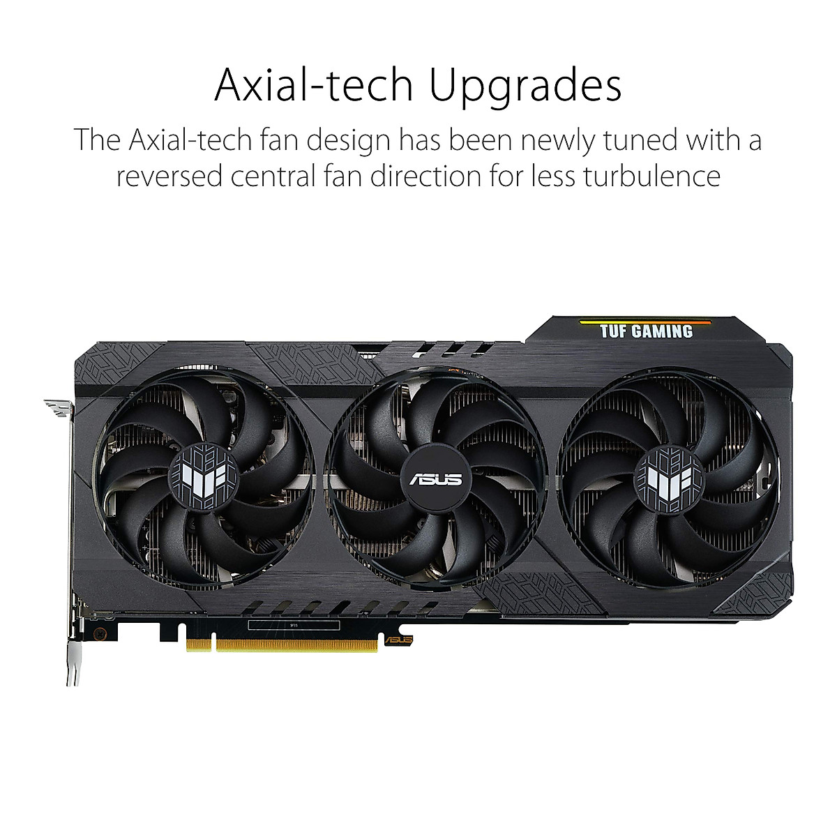 ASUS TUF Gaming NVIDIA GeForce RTX 3060 OC Edition Graphics Card (PCIe 4.0, 12GB GDDR6, HDMI 2.1, DisplayPort 1.4a, Dual Ball Fan Bearings, Military-Grade Certification, GPU Tweak II)