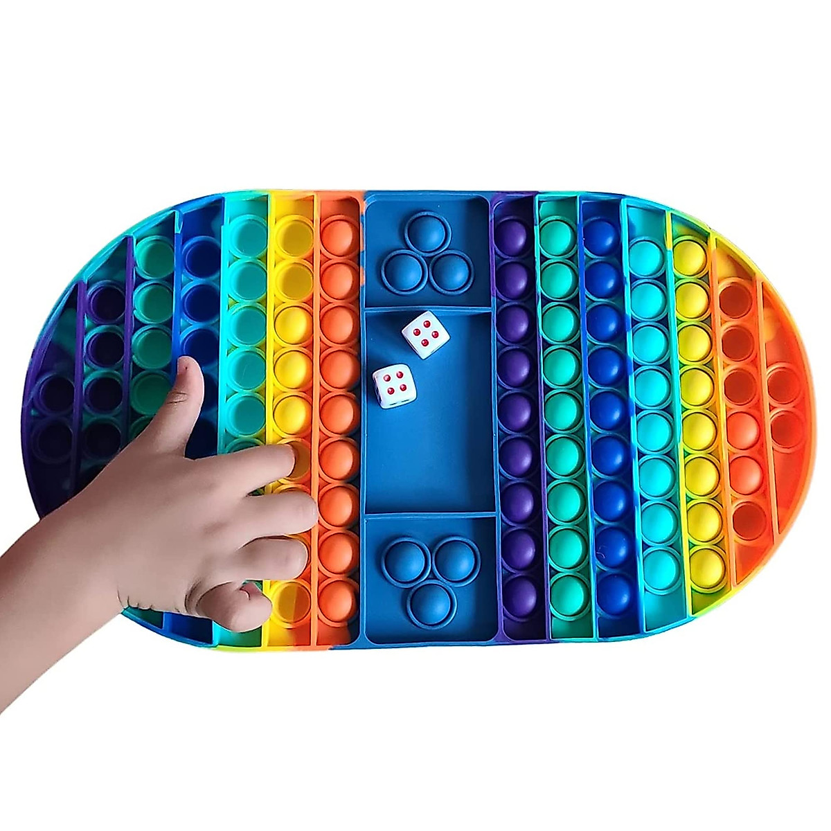 Gifts Of Joy - Jumbo XL Fidget, Multiplayer Fidget Game Board, Interactive Sensory Board, XL Fidget Game w/ Dice & Game Instructions, Pop Fidget for Up to 2 Players