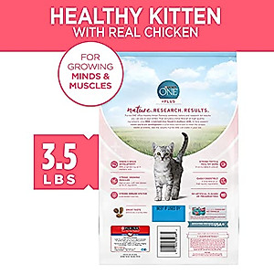 Purina ONE High Protein, Natural Dry Kitten Food, +Plus Healthy Kitten Formula - 3.5 lb. Bag