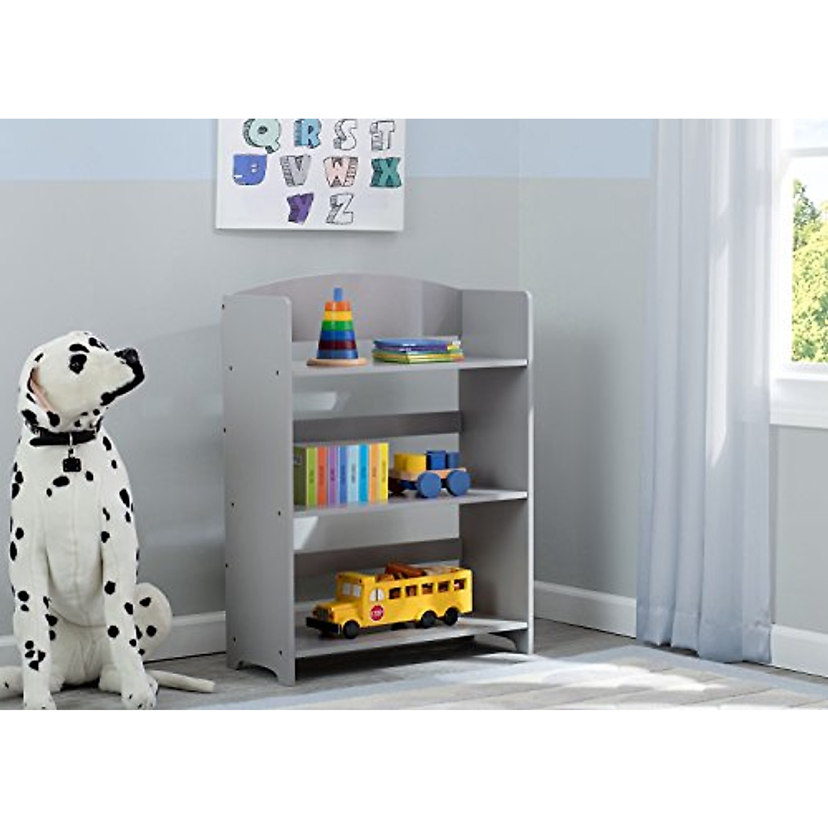 Delta Children MySize Bookshelf - Greenguard Gold Certified, Grey